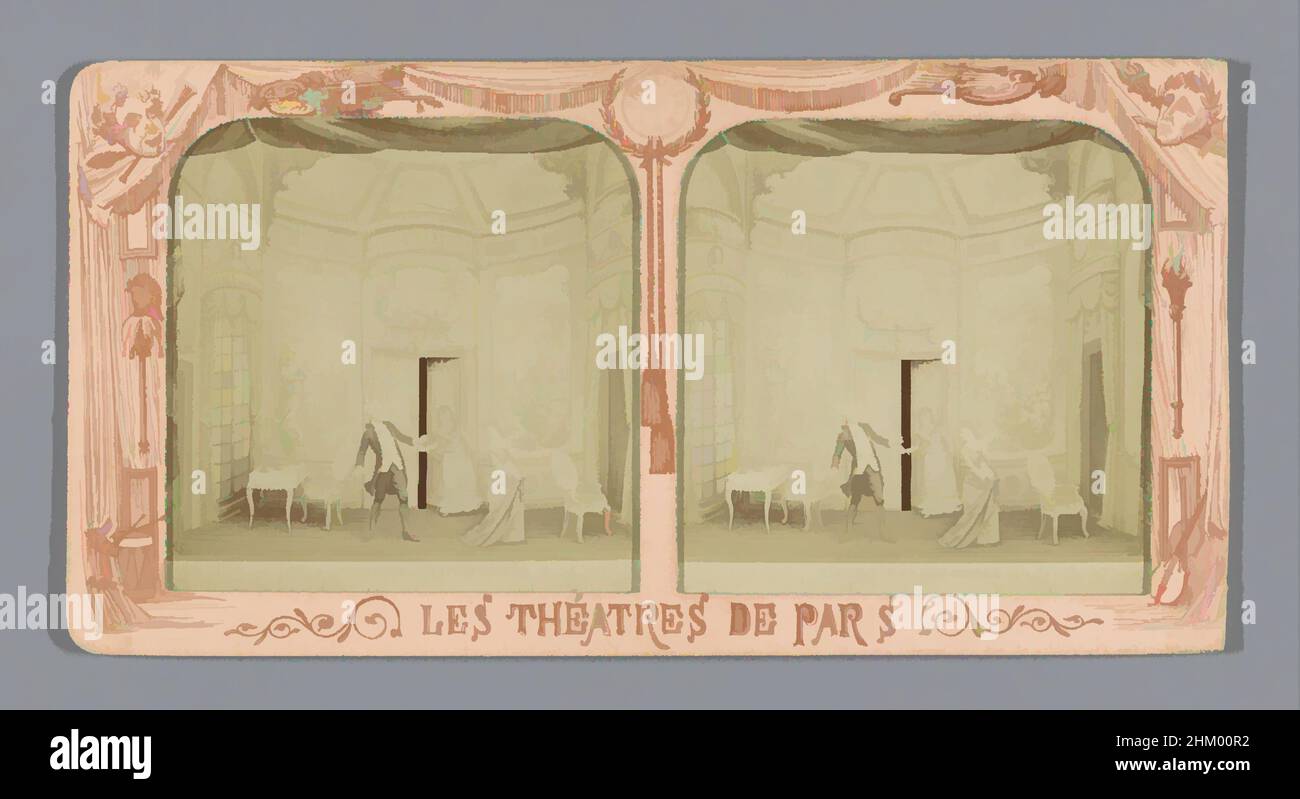 Art inspired by Stereophoto of the theater in Paris, Mignon transformée ...