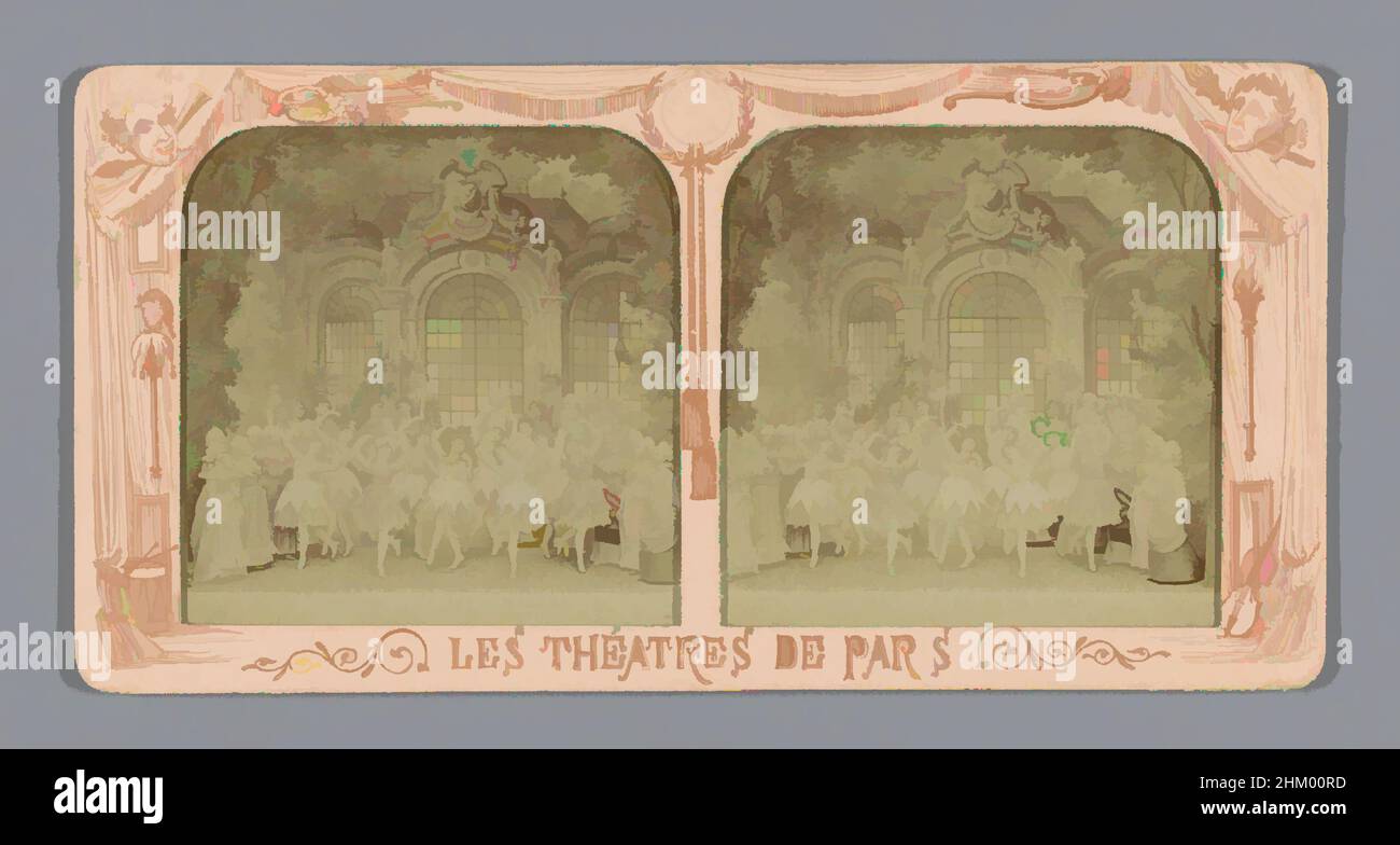 Art inspired by Stereophoto of the theater in Paris, Mignon les ...