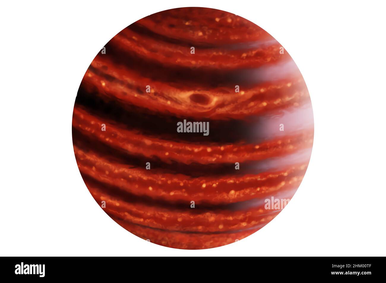 Planet jupiter isolated on white background. Elements of this image ...