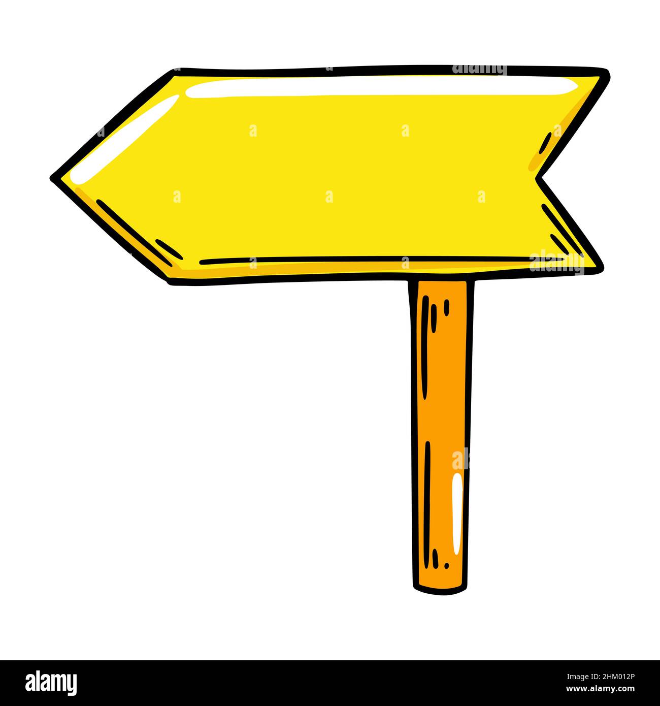 Hand drawn wooden pointer. Vector illustration Stock Vector Image & Art ...