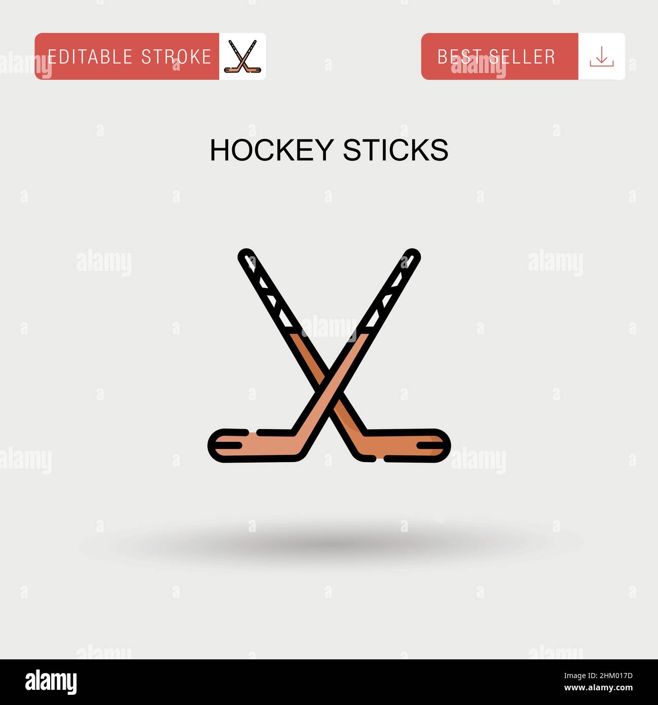 Hockey sticks logo hi-res stock photography and images - Alamy