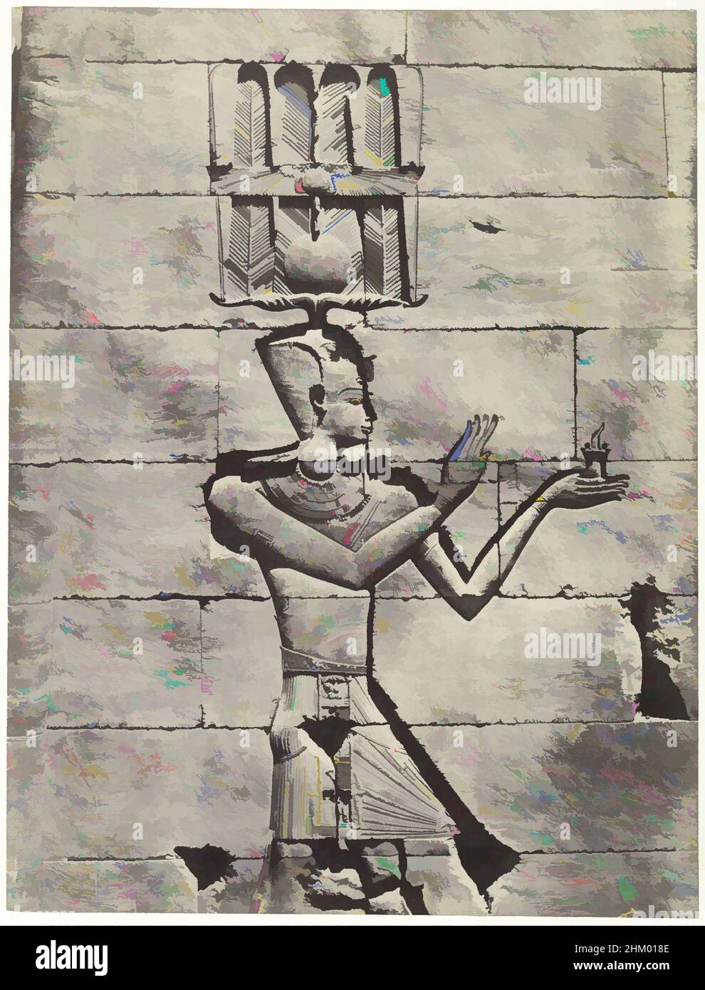 Art inspired by Relief of Emperor Augustus as Pharaoh on the wall of ...