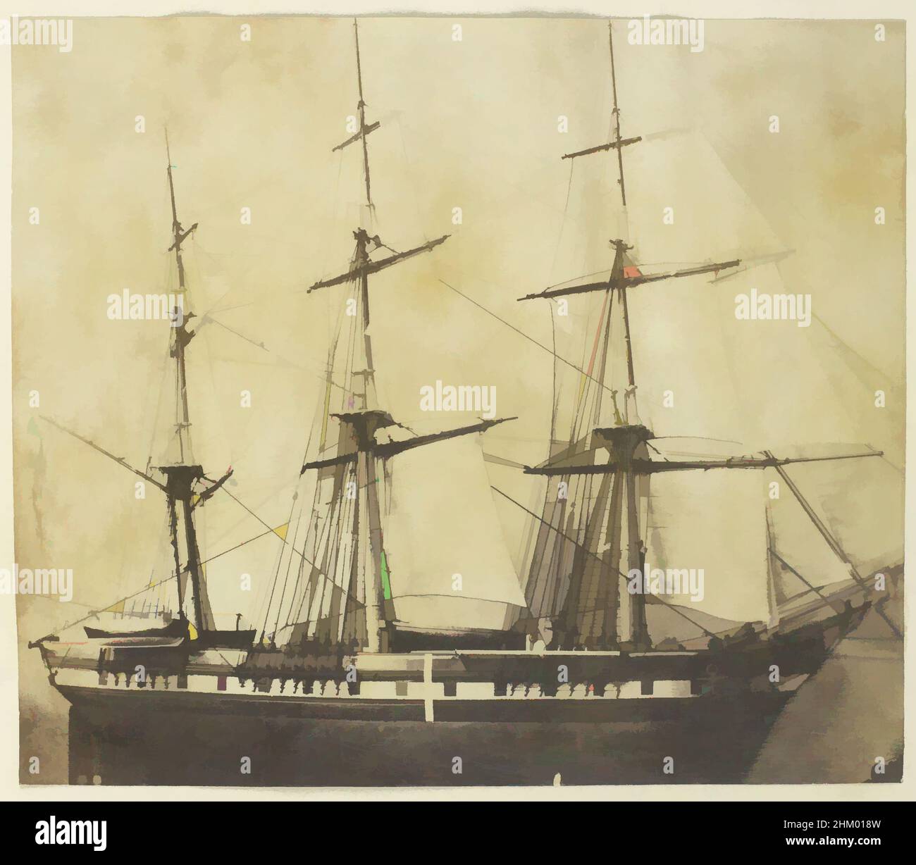 Art inspired by Ship model, Eduard Isaac Asser, Amsterdam, c. 1852 ...