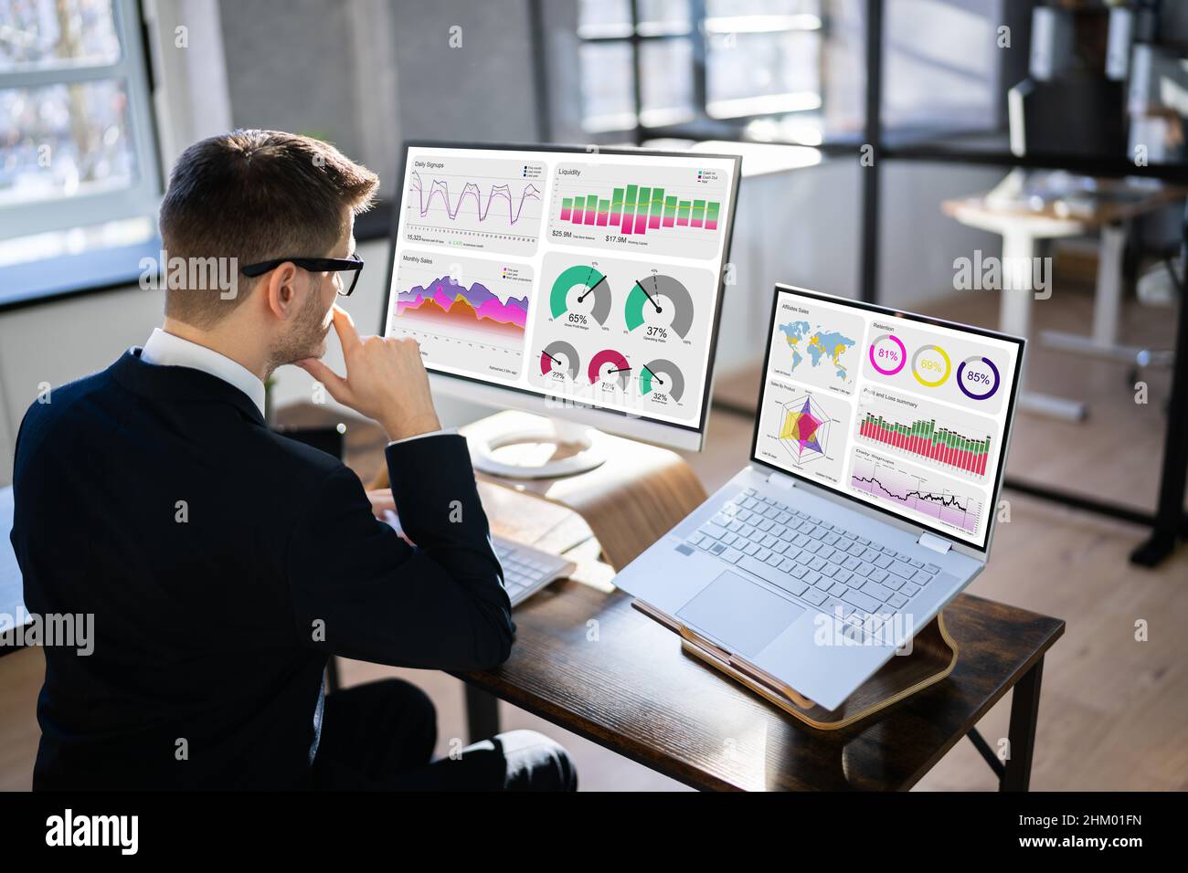 Business dashboard key performance hi-res stock photography and images ...