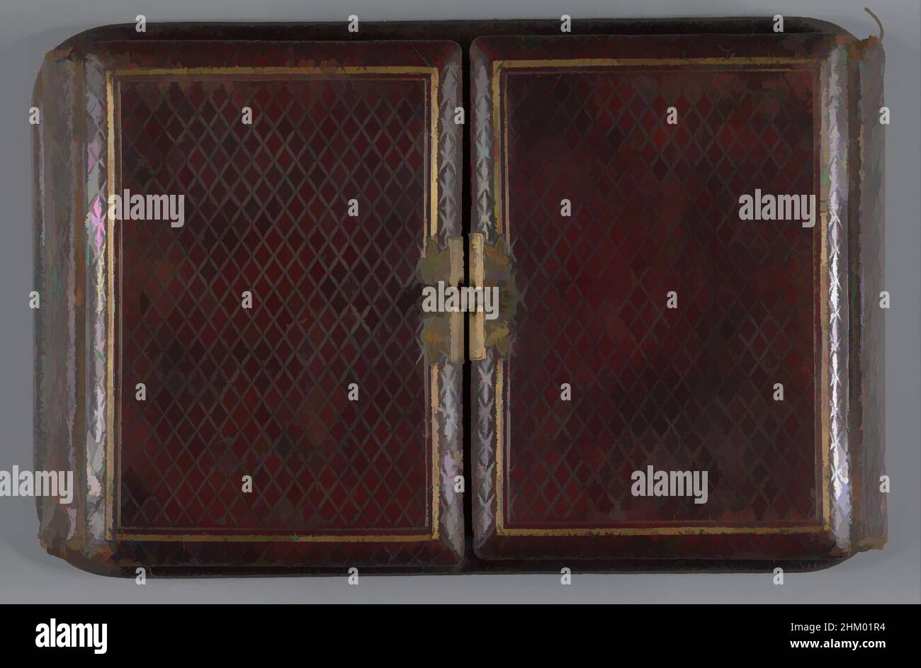 Art inspired by Double Photo Album (blank), Two photo albums in reddish ...