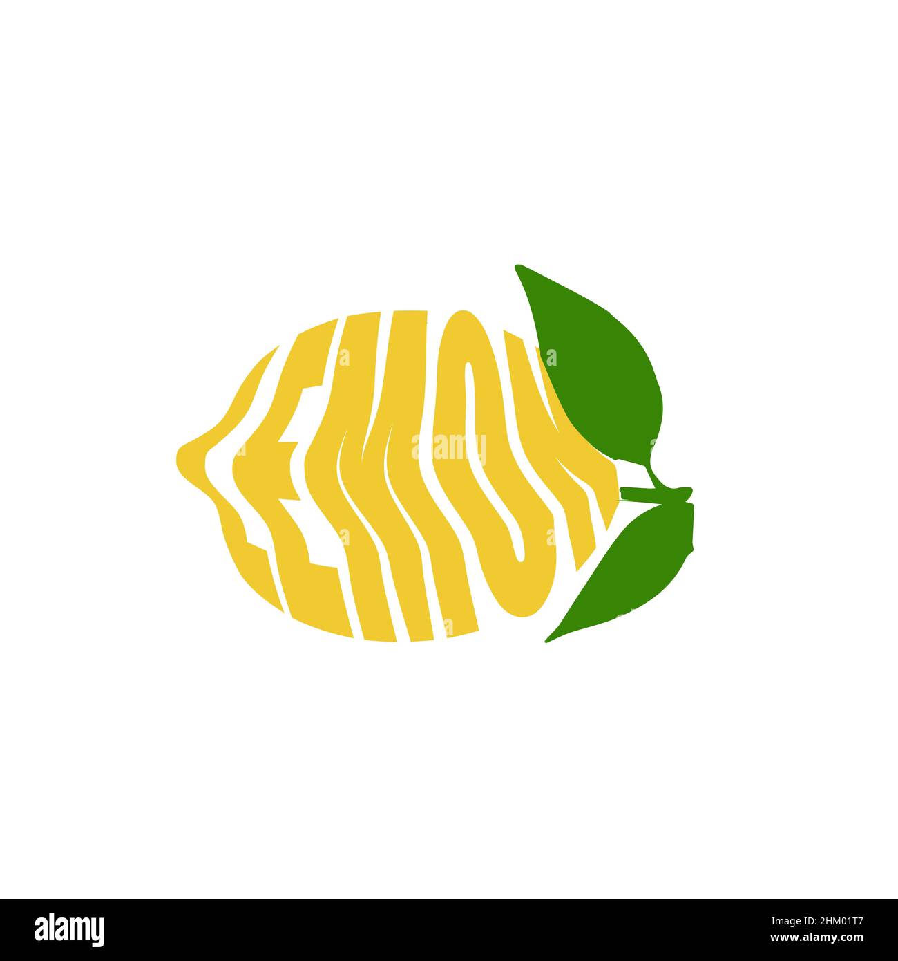 lemon vector illustration of letters inscribed in the shape of an lemon ...