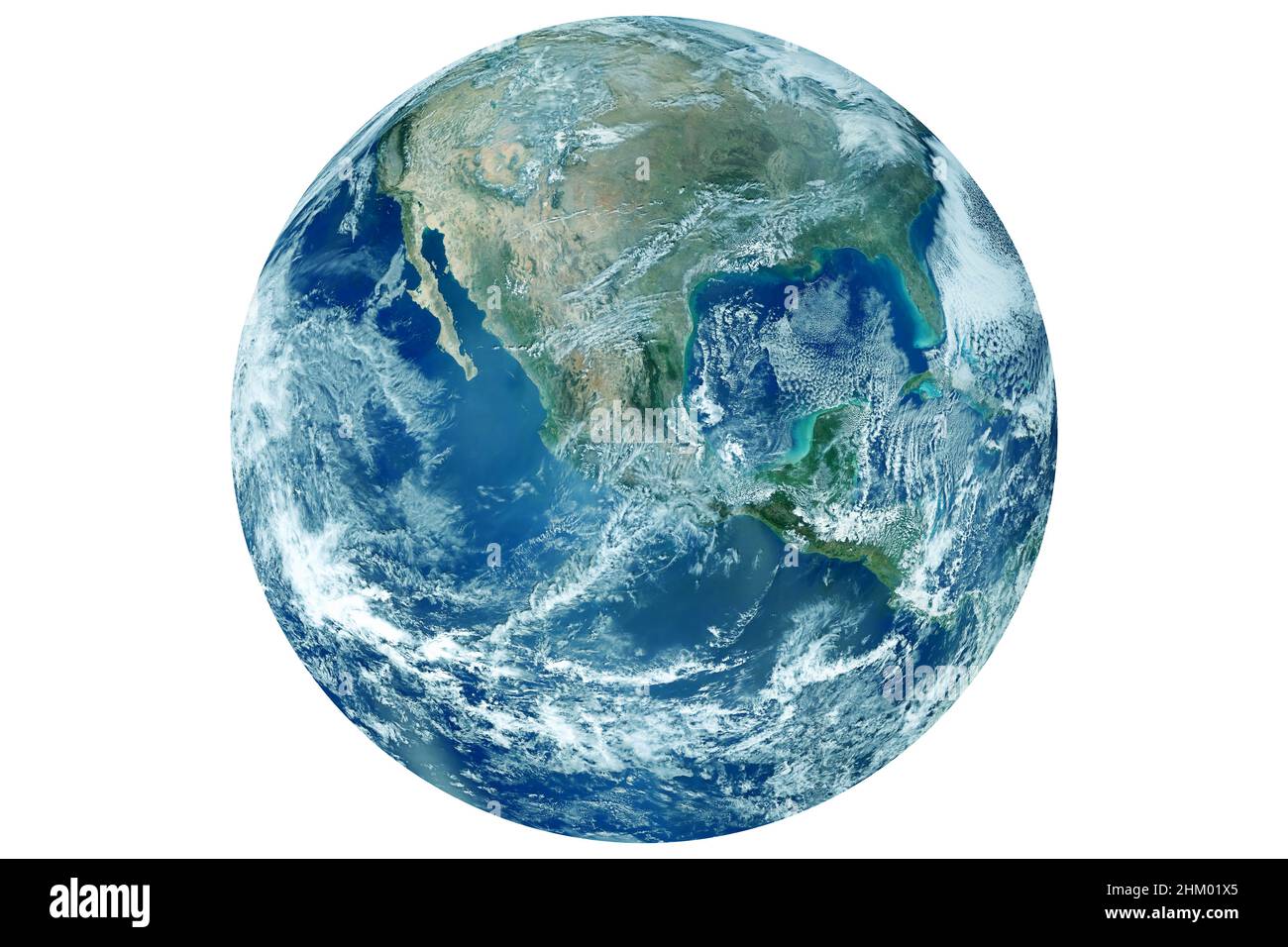 Planet earth isolated on white background. Elements of this image were ...