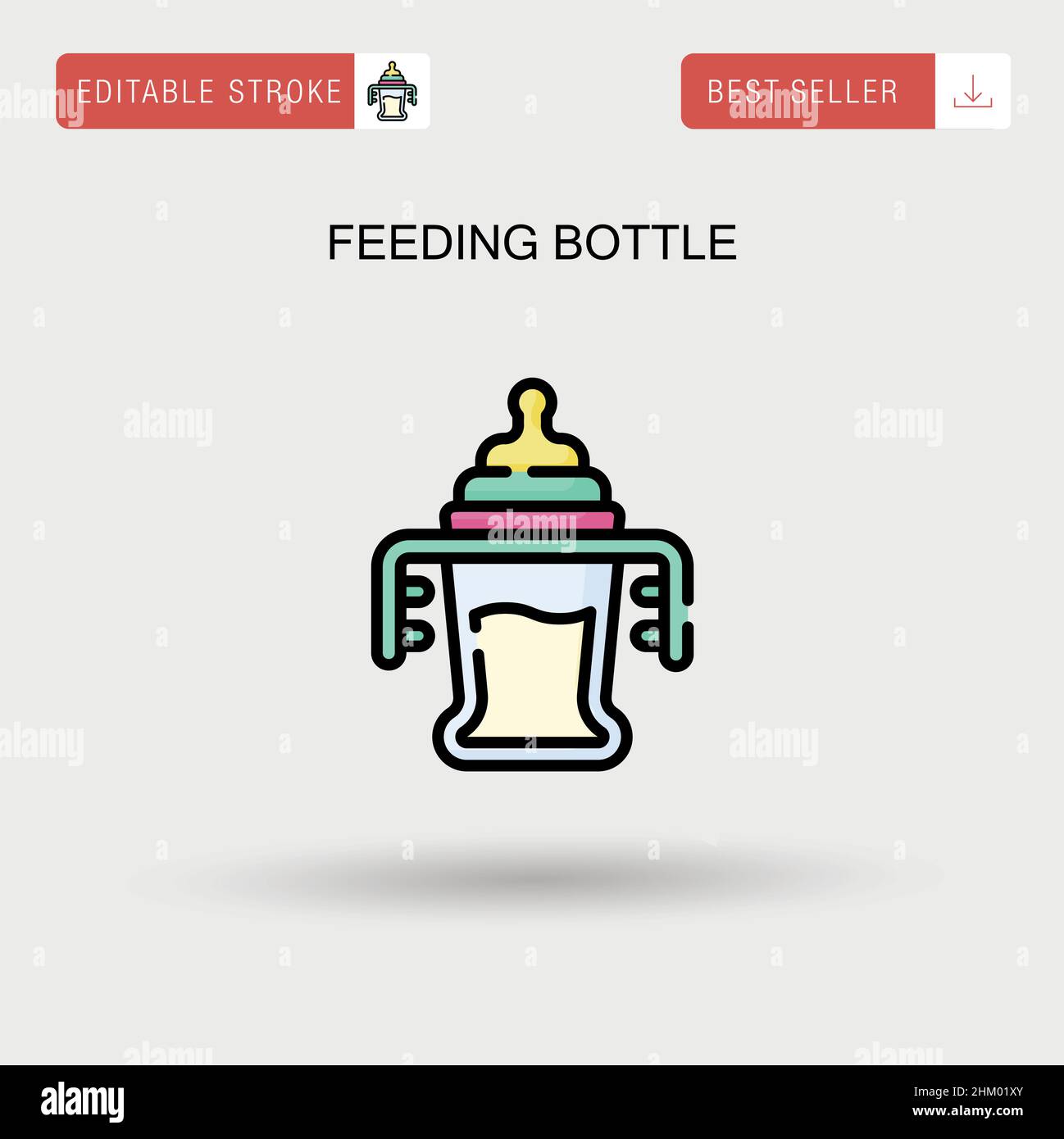 Woman feeding child Stock Vector Images - Alamy