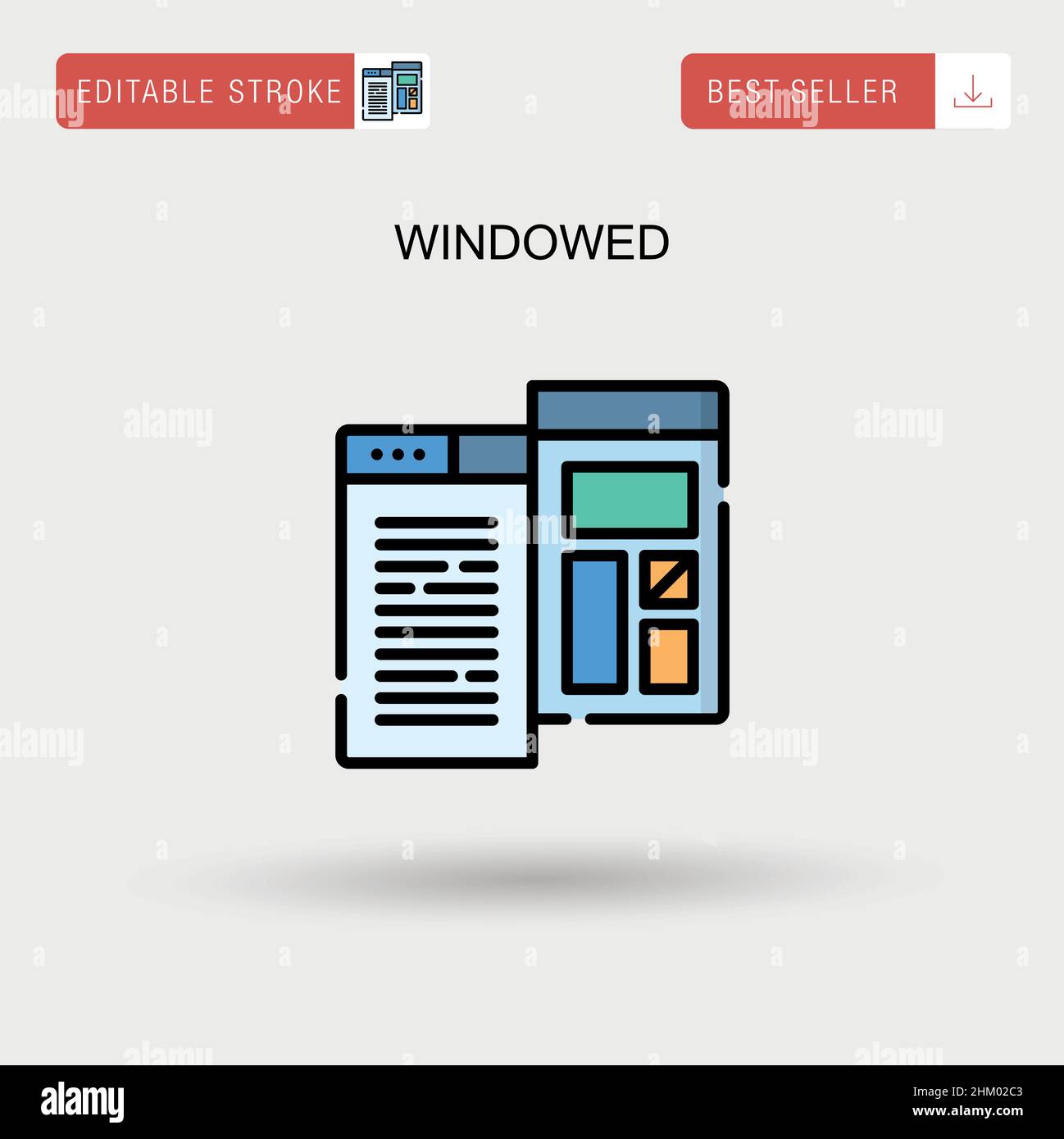 Windowed Simple vector icon Stock Vector Image & Art - Alamy