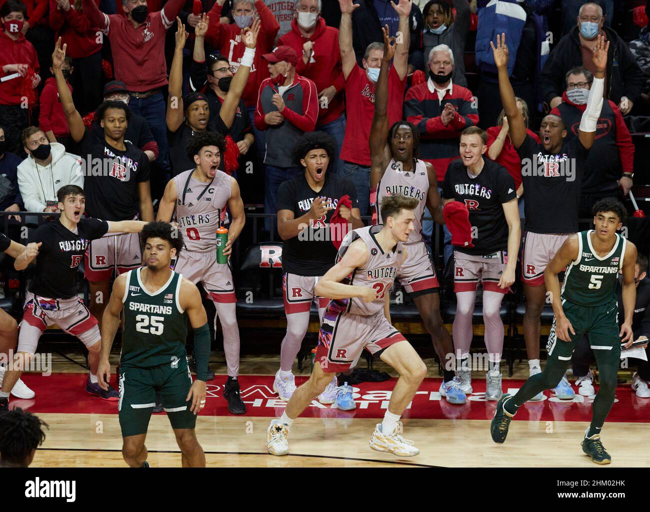 February 6, 2022, Piscataway, New Jersey, USA: Rutgers Scarlet Knights ...