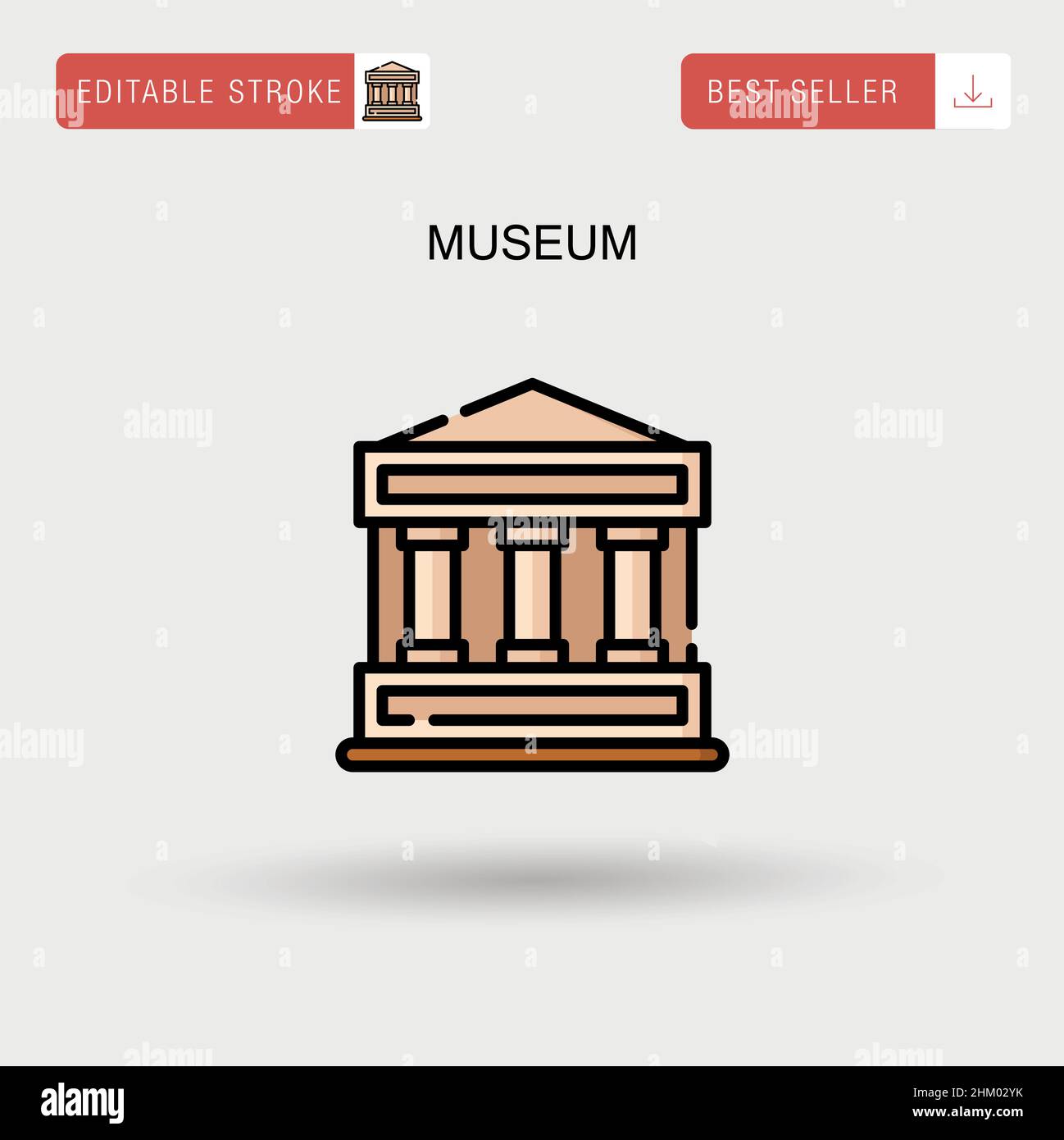 Museum modern architecture Stock Vector Images - Alamy