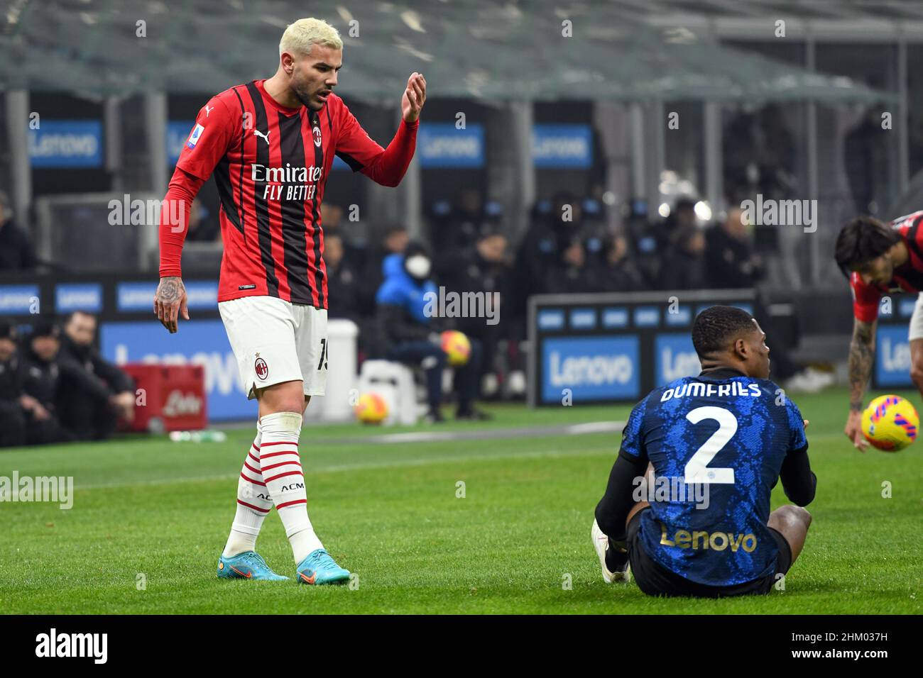 Milano, Italy. 05th Feb, 2022. Theo Hernandez (19) of AC Milan and ...