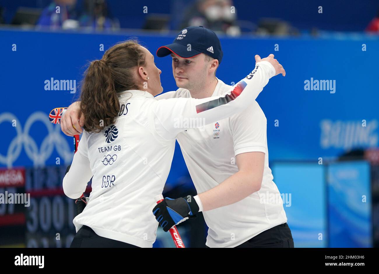 Great Britain's Jennifer Dodds and Bruce Mouat react after losing to ...