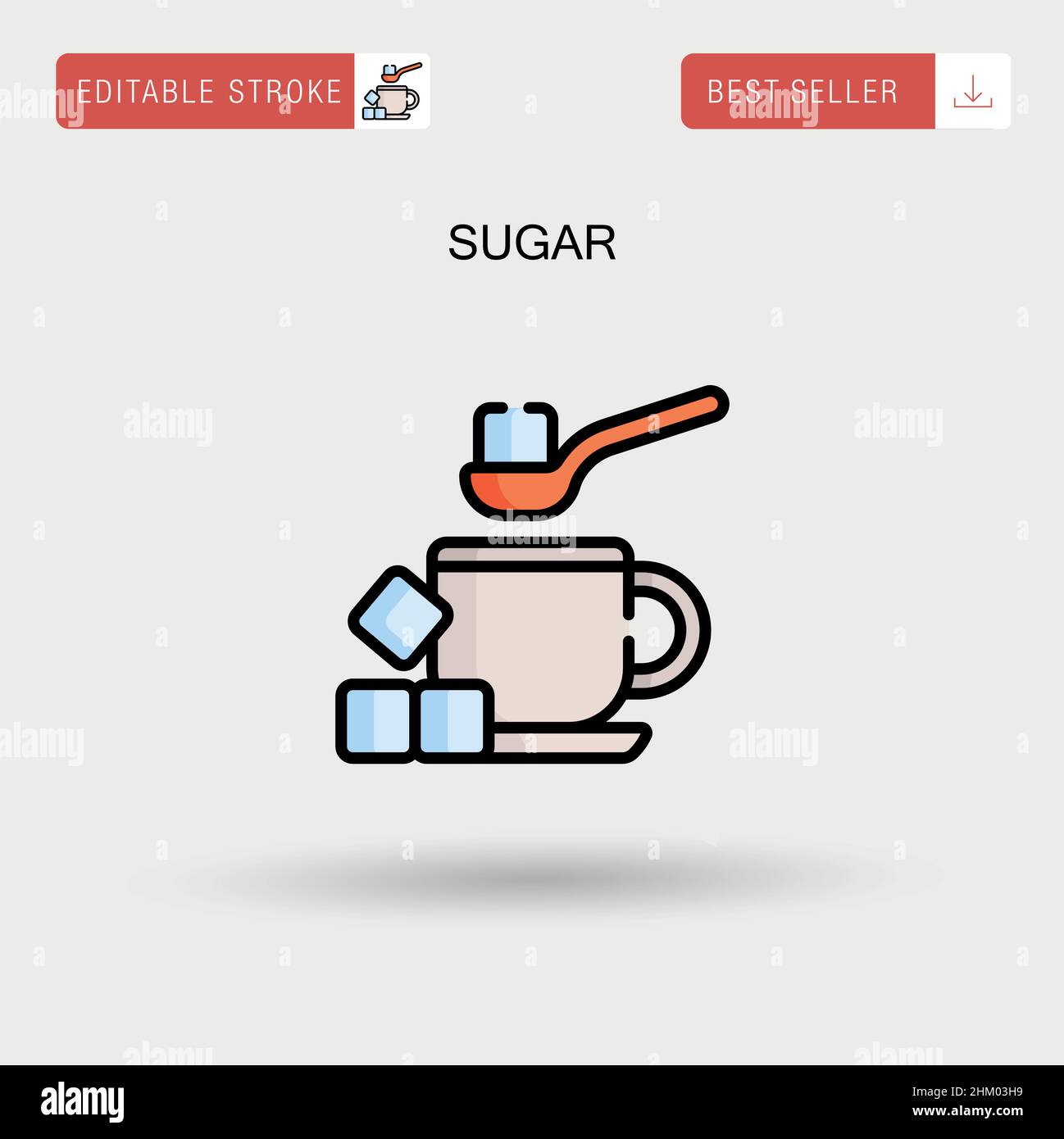 Sugar Simple vector icon Stock Vector Image & Art - Alamy