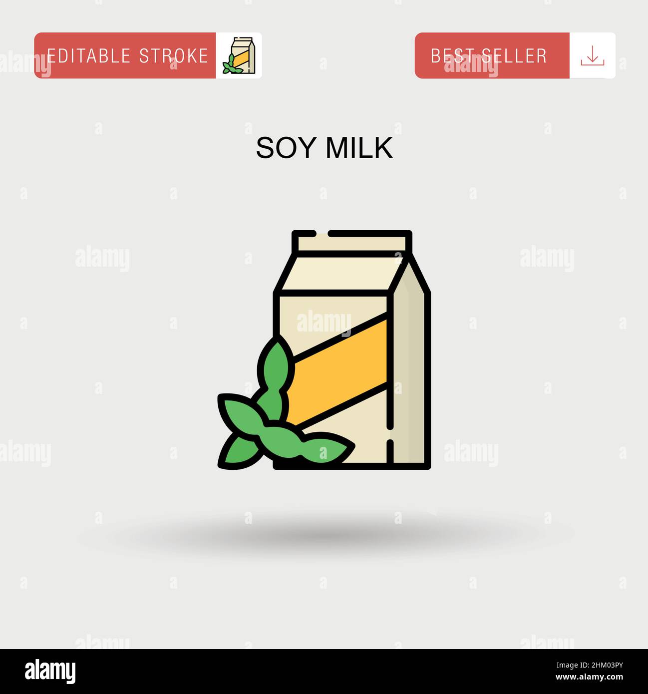 Soya bean milk Stock Vector Images - Alamy