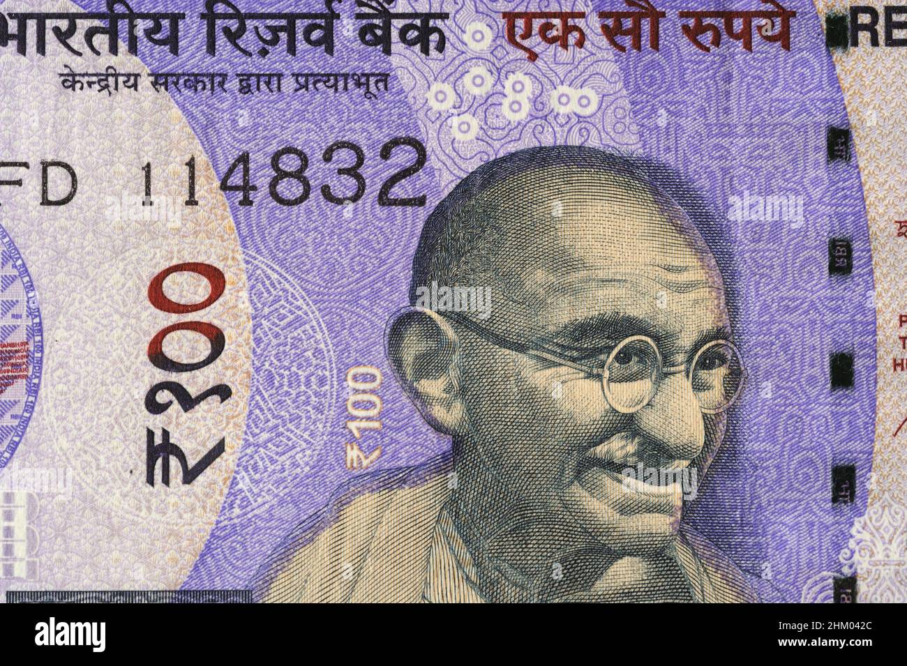India Asia March 21 2021 Reserve bank of india Face of Mahatma Gandhi ...