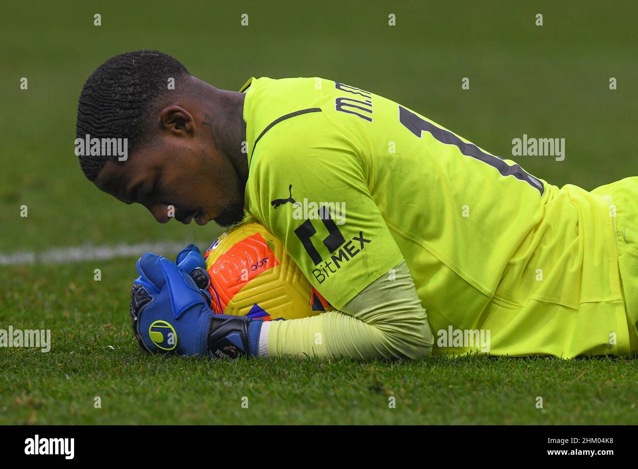Milano, Italy. 05th Feb, 2022. Goalkeeper Mike Maignan (16) of AC Milan ...