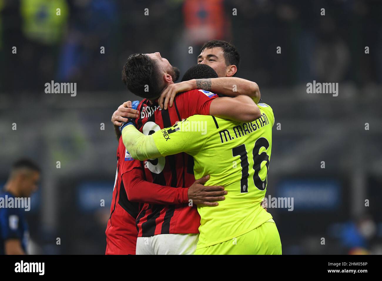 Milano, Italy. 05th Feb, 2022. Olivier Giroud (9) of AC Milan ...