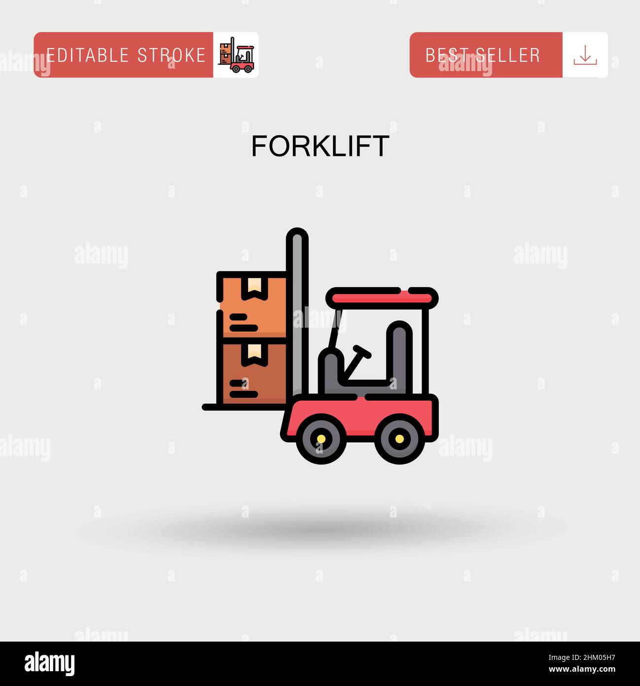 Forklift loader icon hi-res stock photography and images - Alamy
