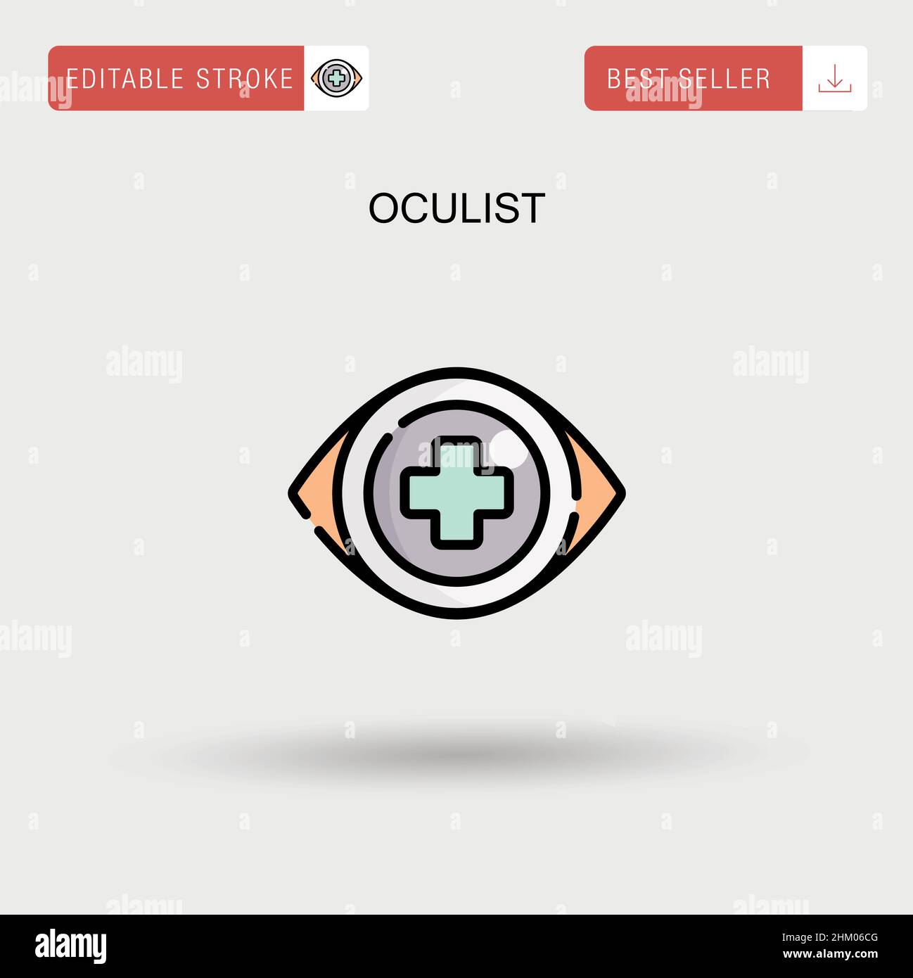 Diopter myopia eye vision Stock Vector Images - Alamy