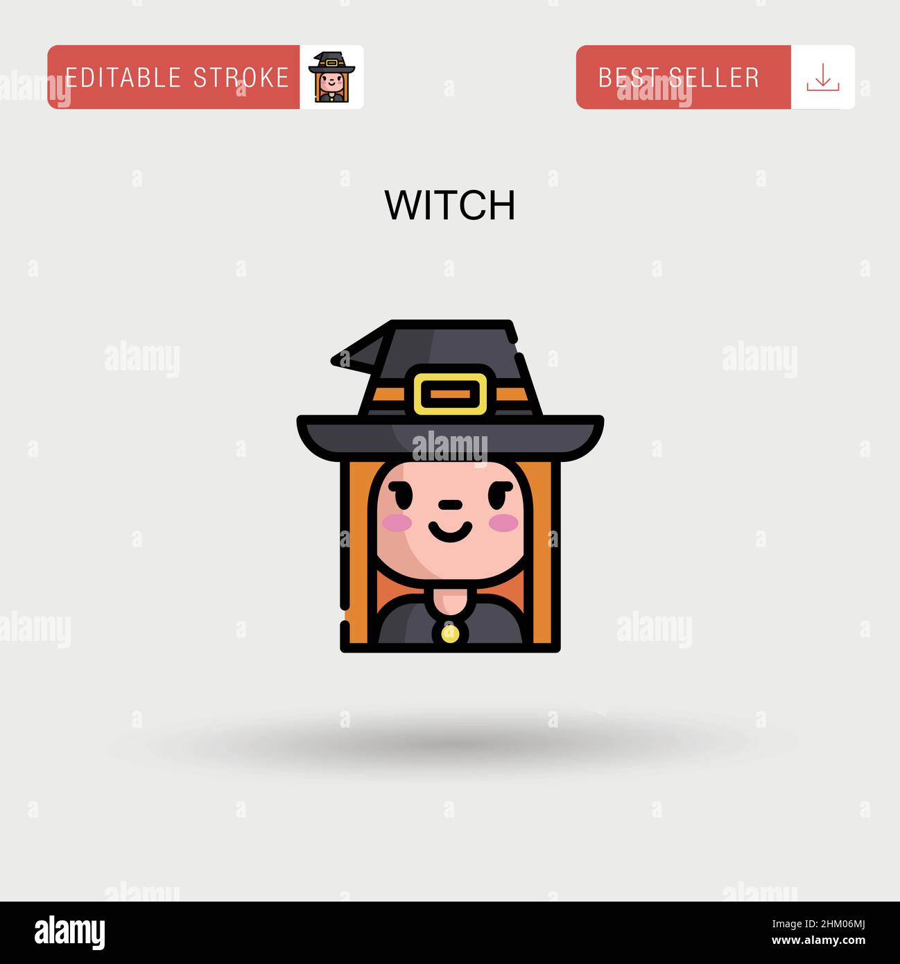 Witch Simple vector icon Stock Vector Image & Art - Alamy