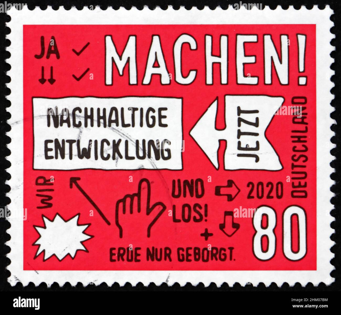GERMANY - CIRCA 2020: a stamp printed in Germany dedicated to ...