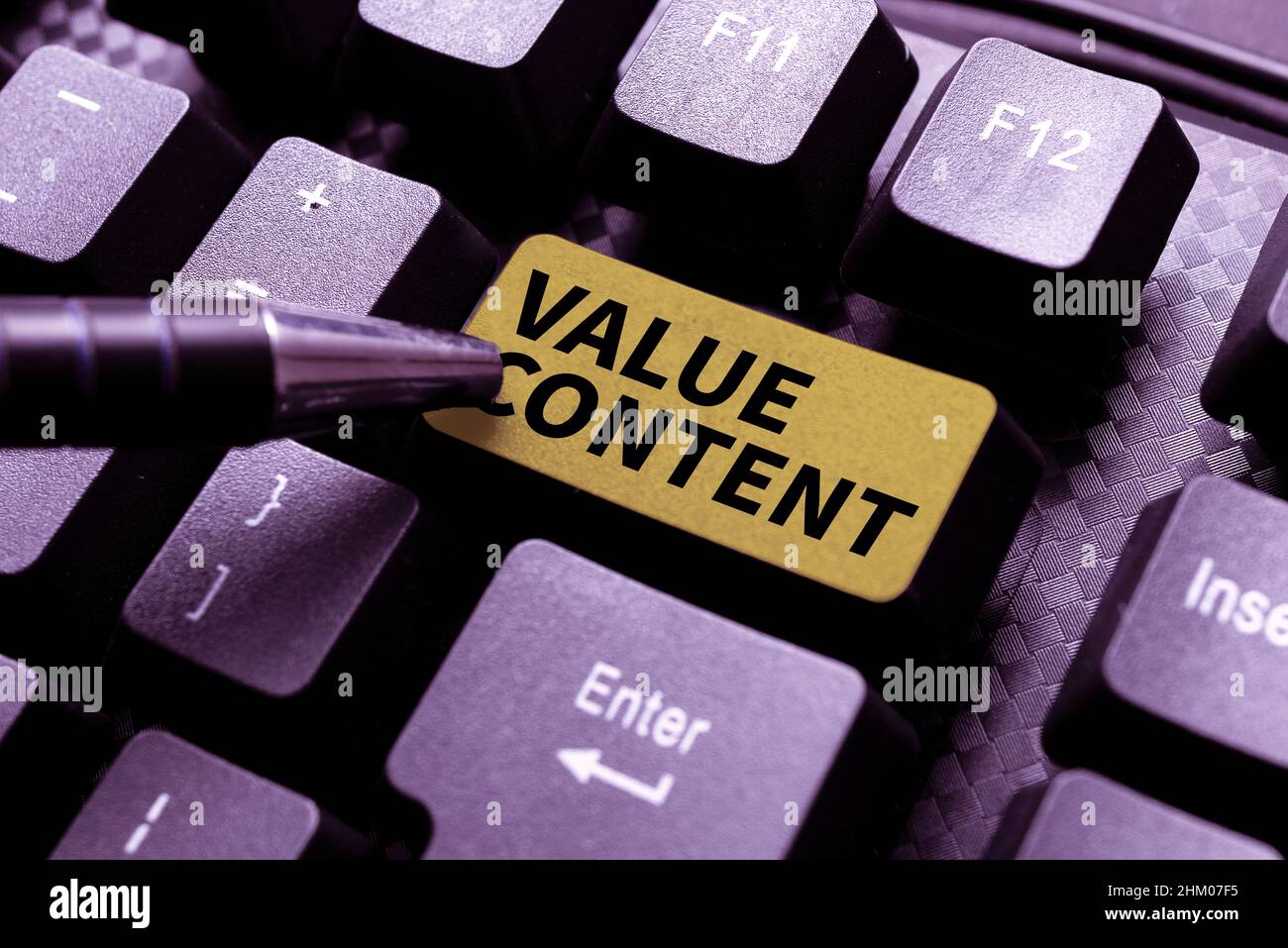 Sign displaying Value Content. Business overview Value Content Typing ...