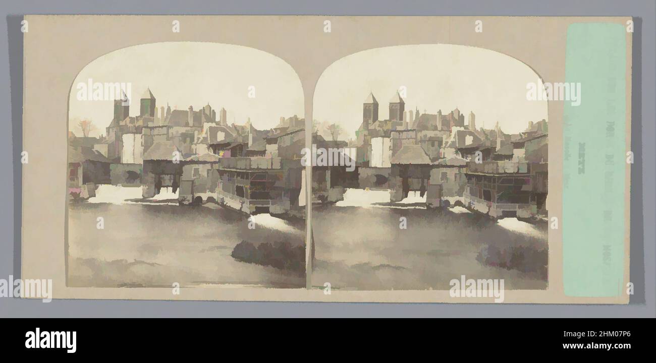 Art inspired by View of Metz and the Moselle, Metz, La Moselle à Metz ...