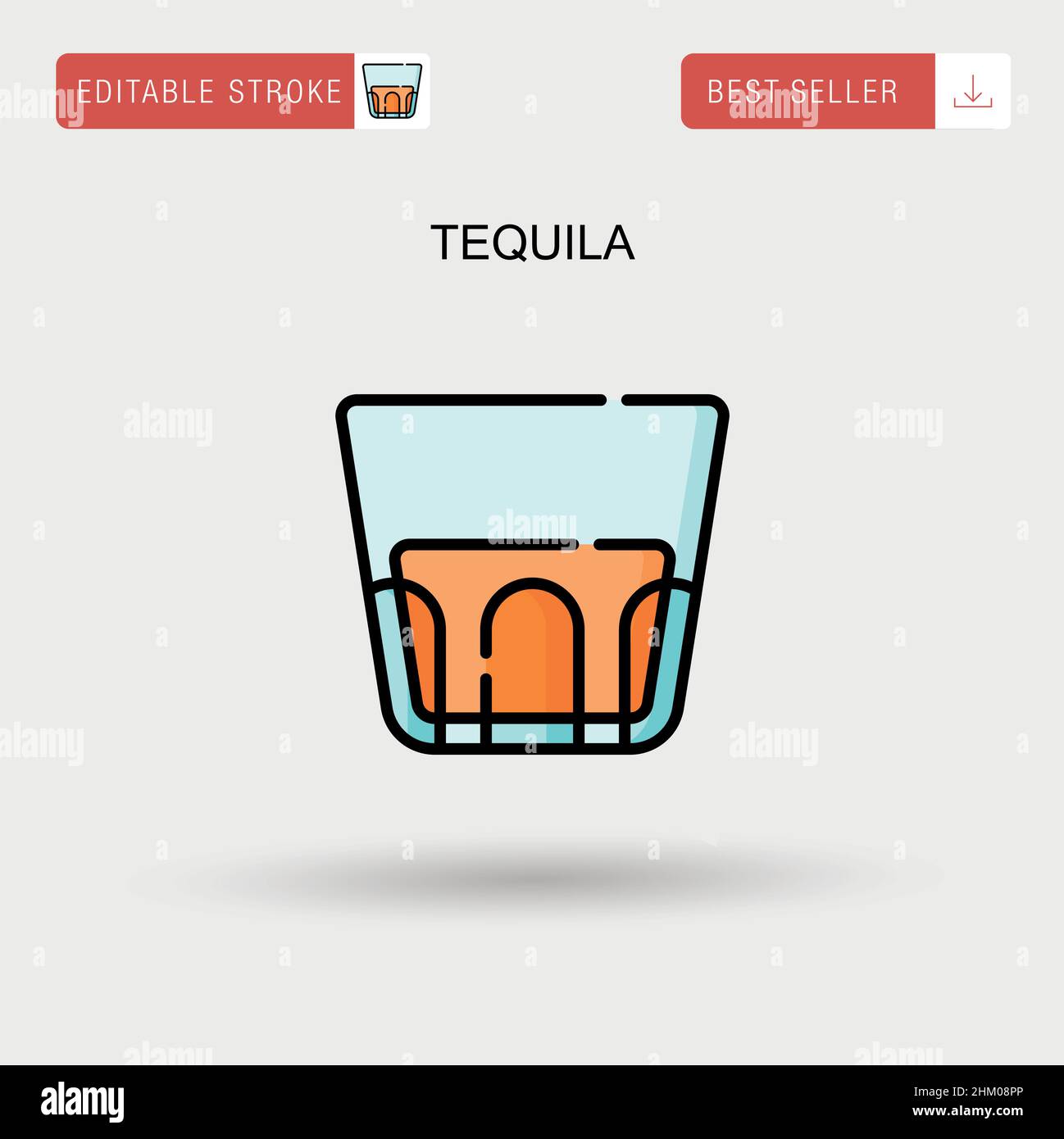 Tequila Simple vector icon Stock Vector Image & Art - Alamy