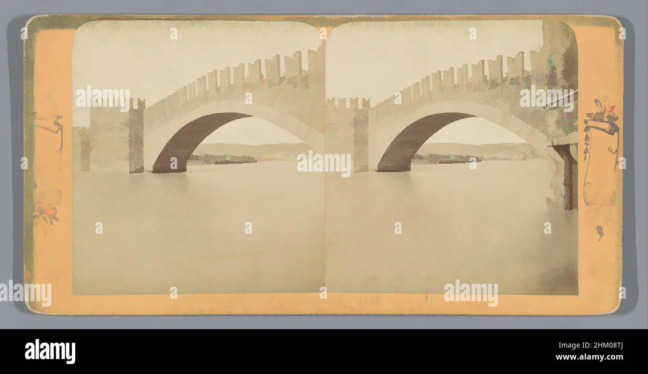 Art inspired by View of the Scaliger Bridge near Castel Vecchio, Verona ...