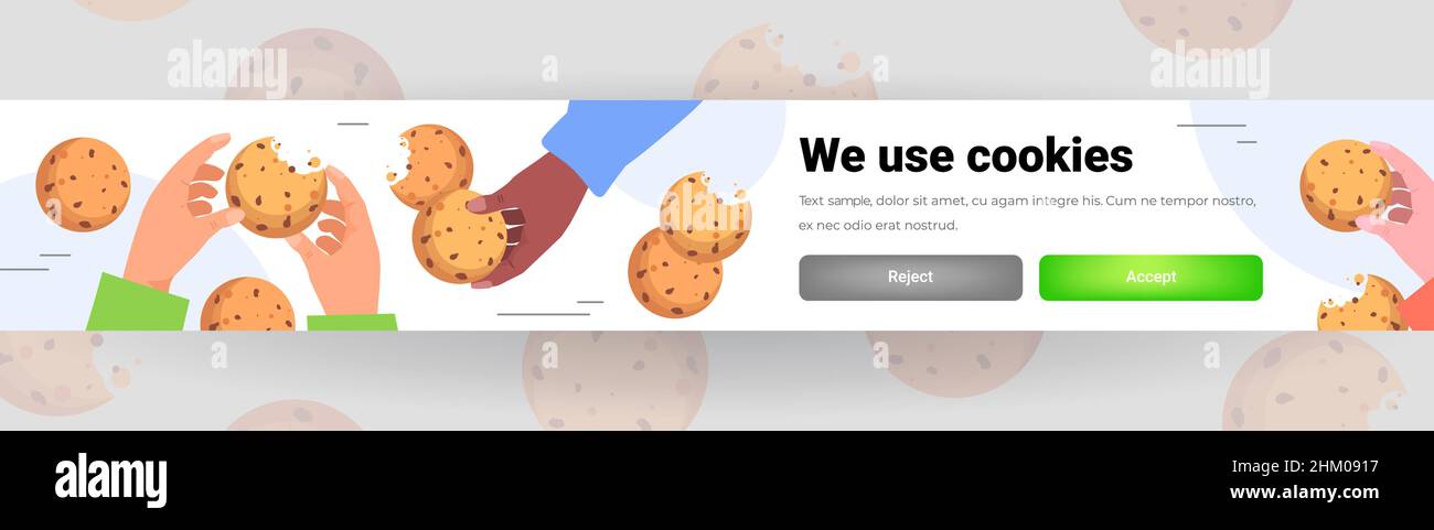 hands holding cookie protection of personal information internet web ...