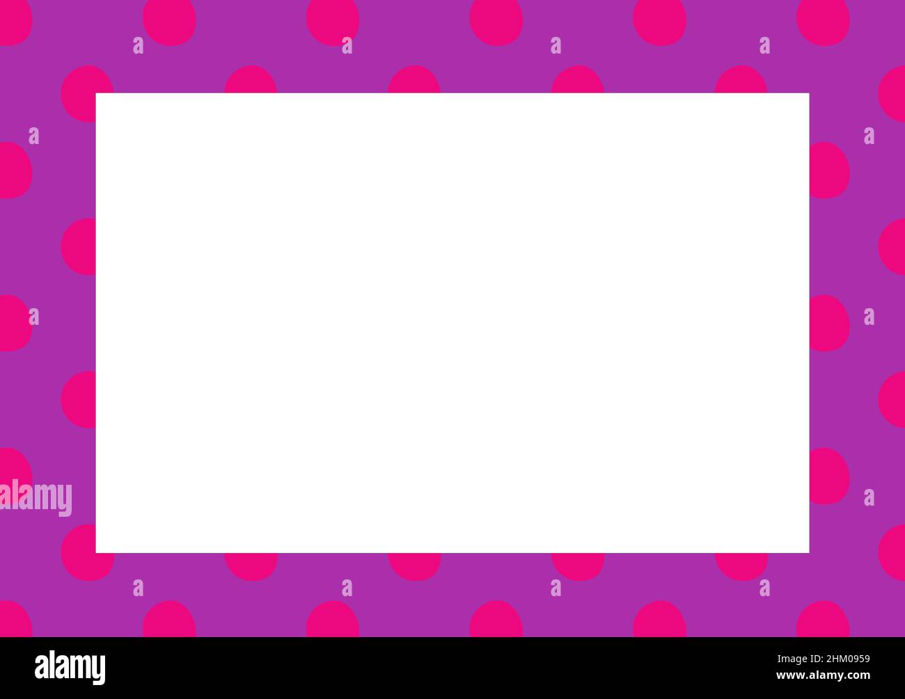 Pink And Black Polka Dots Border