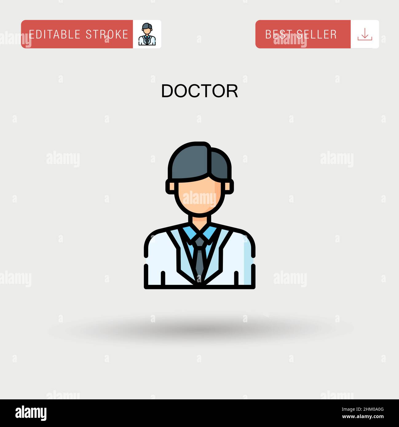 Doctor Simple vector icon Stock Vector Image & Art - Alamy