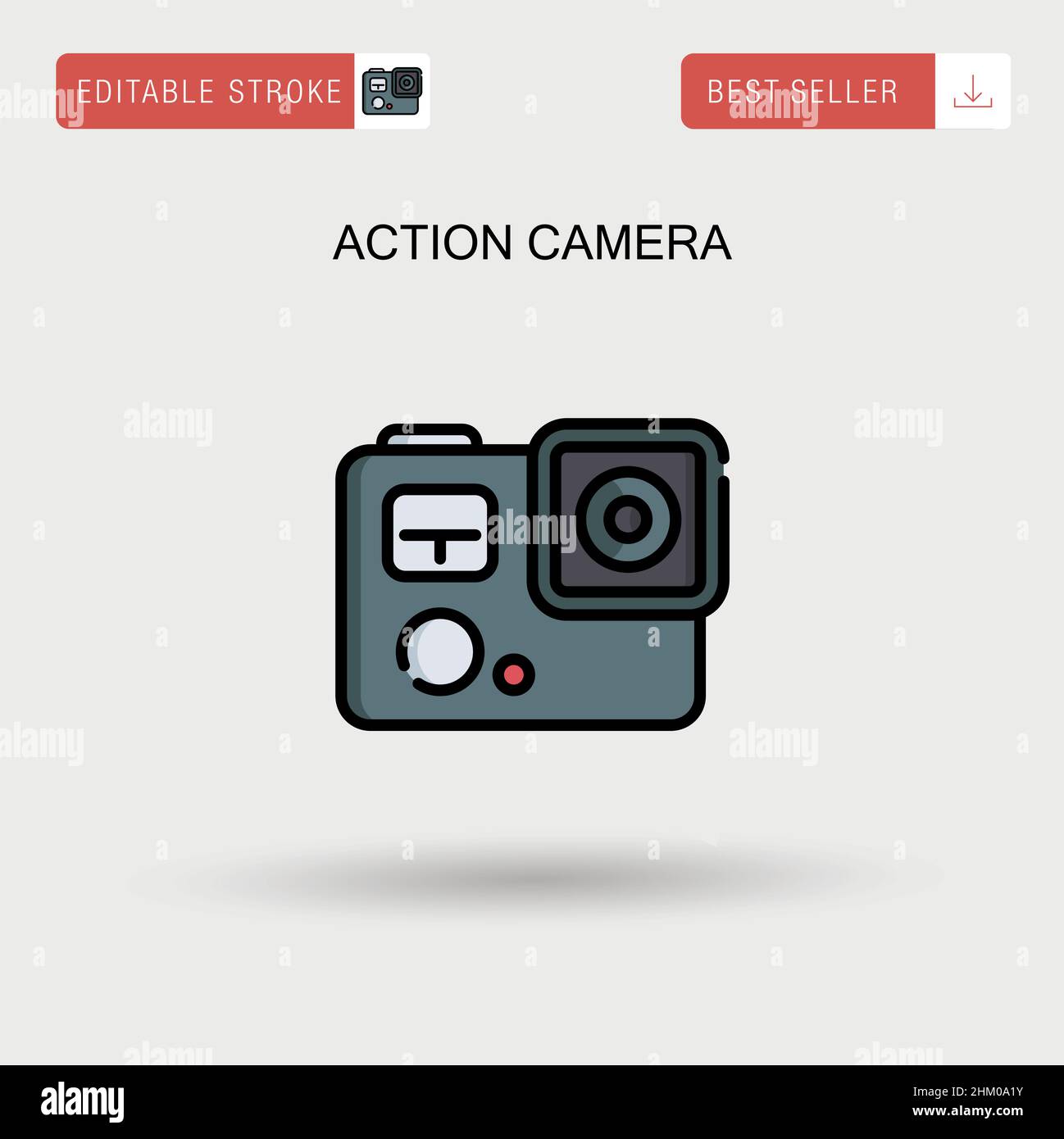 White helmet action camera icon hi-res stock photography and images - Alamy