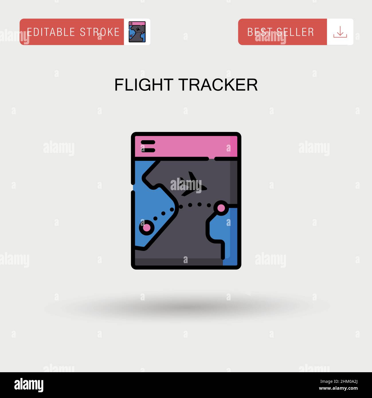 Flight tracking map Stock Vector Images - Alamy