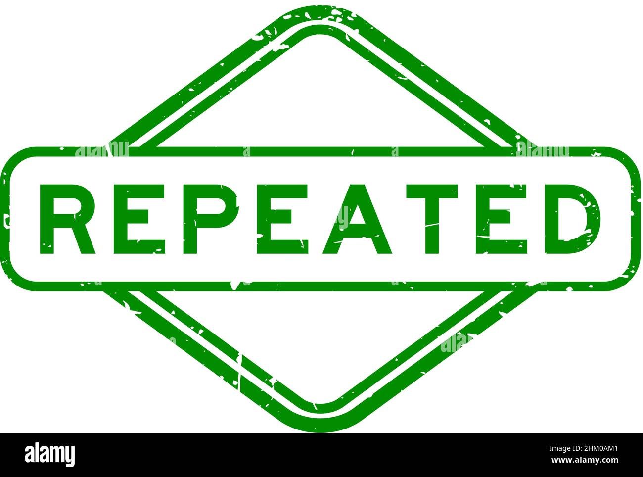 Grunge green repeated word rubbber seal stamp on white background Stock ...