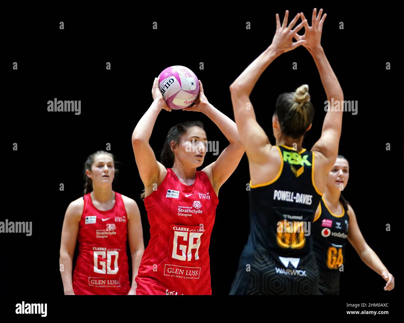Stratchclyde Sirens' Niamh McCall during the Vitality Netball ...