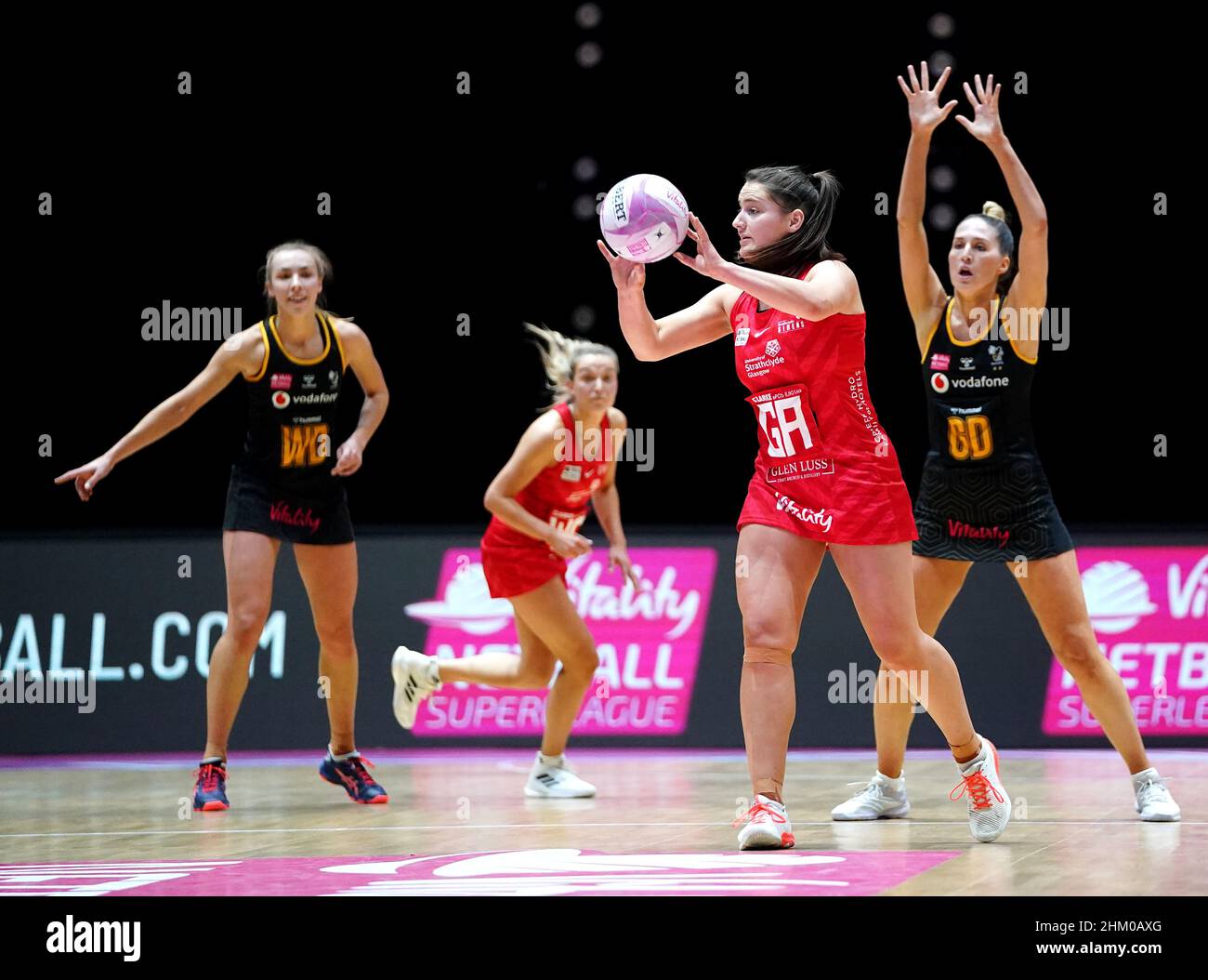 Stratchclyde Sirens' Niamh McCall during the Vitality Netball ...