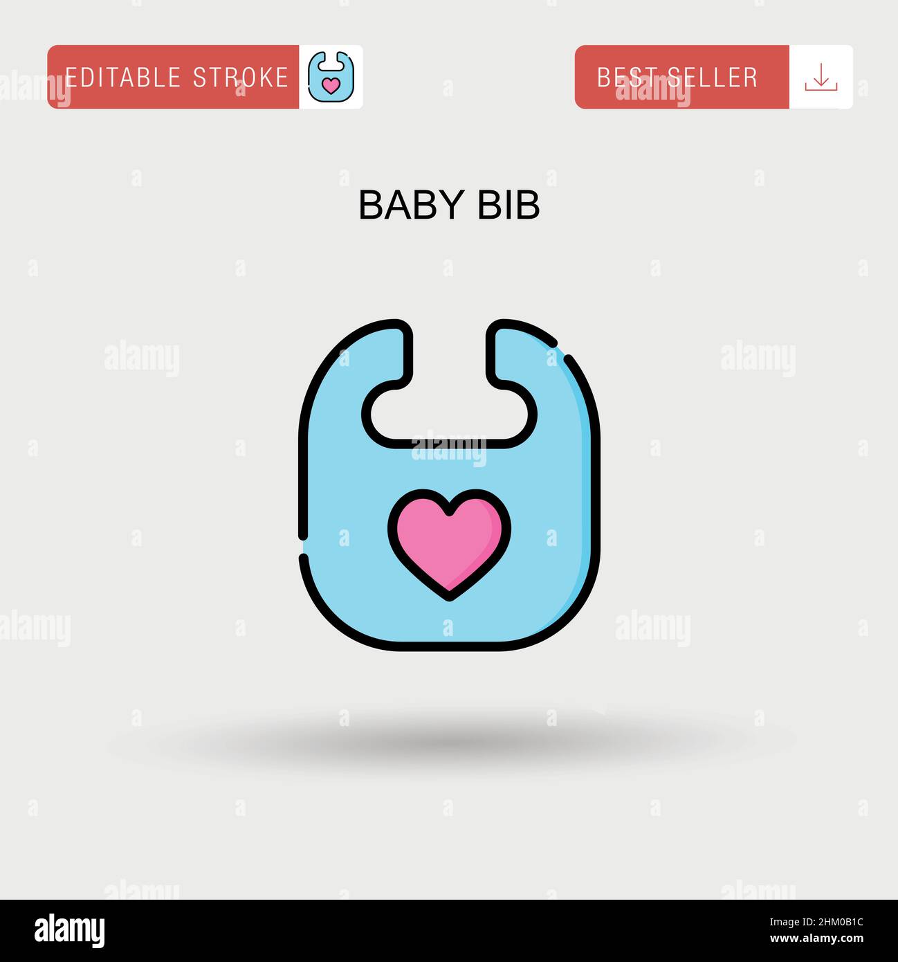 Bib outline Stock Vector Images - Alamy