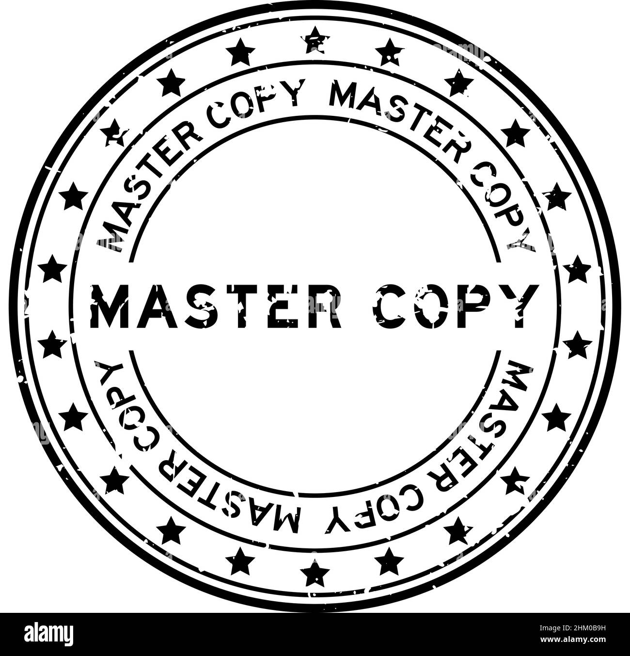 Grunge black master copy word round rubber seal stamp on white background Stock Vector Image ...