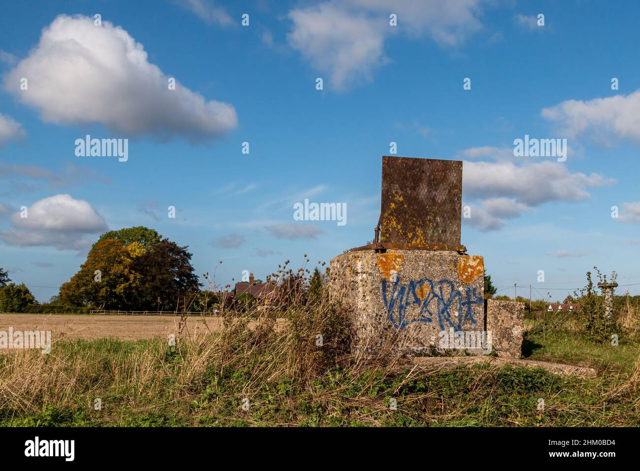 A decommissioned Royal Observer Corp nuclear monitoring post sits in a ...