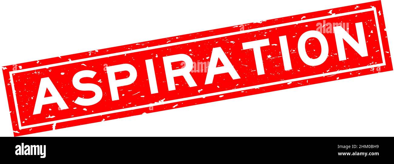 Grunge red aspiration word square rubber seal stamp on white background Stock Vector Image & Art ...