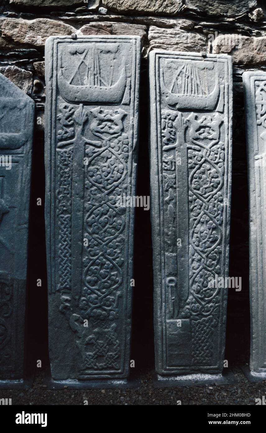 Gravemarkers at Kilmory Knap Chapel, St Mary's Chapel, Kilmory ...