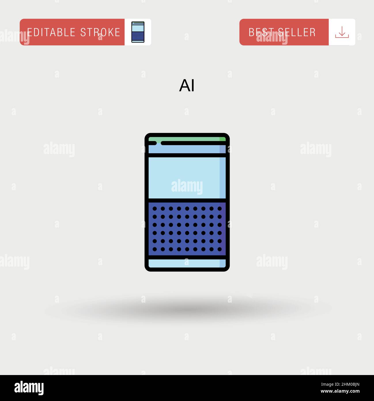 AI Simple vector icon Stock Vector Image & Art - Alamy