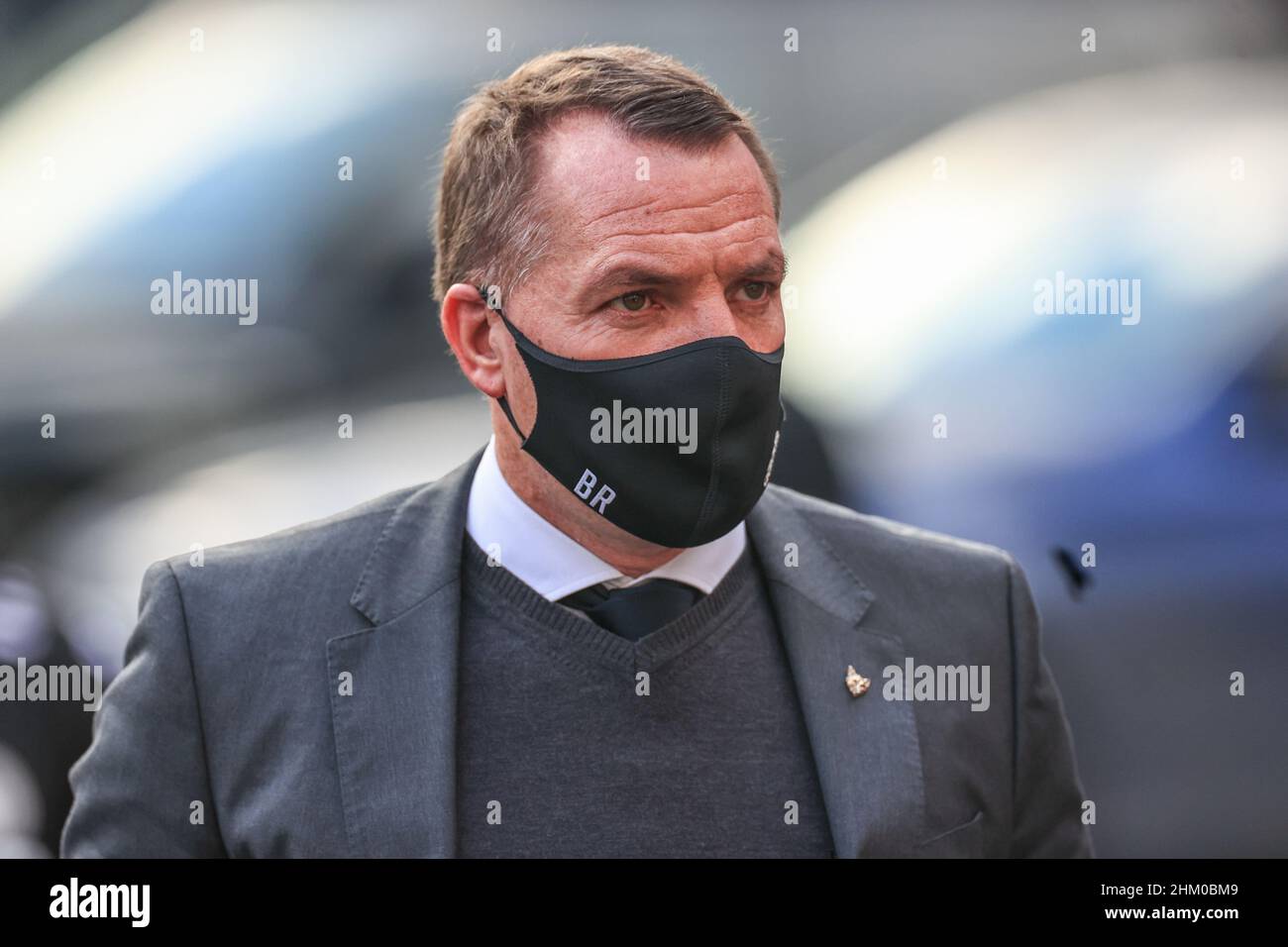 Brendan Rogers manager of Leicester City arrivers at the City Ground ...