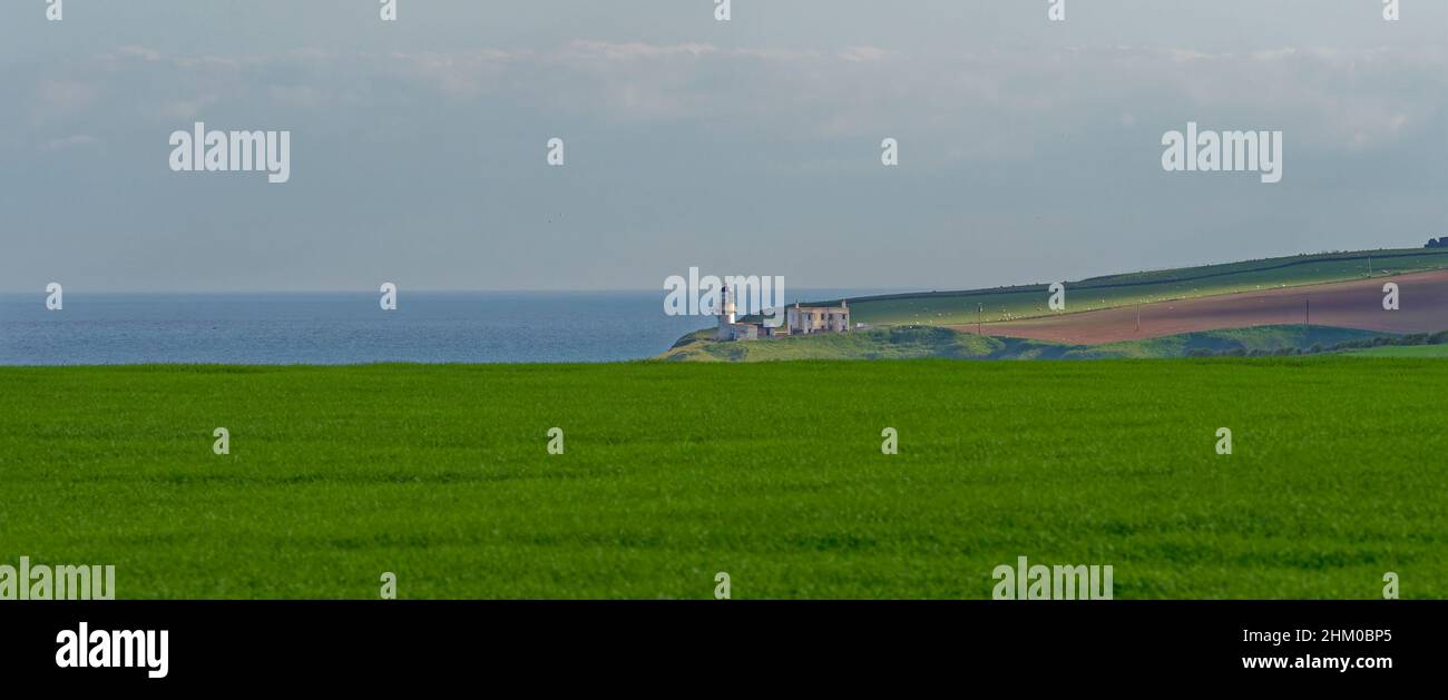 Todhead Lighthouse and Keepers Cottages in Aberdeenshire across the ...