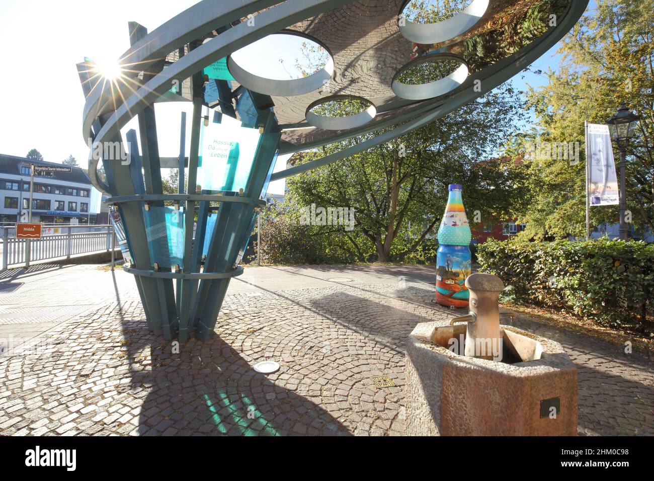 Hassia mineral spring in Bad Vilbel, Hesse, Germany Stock Photo - Alamy