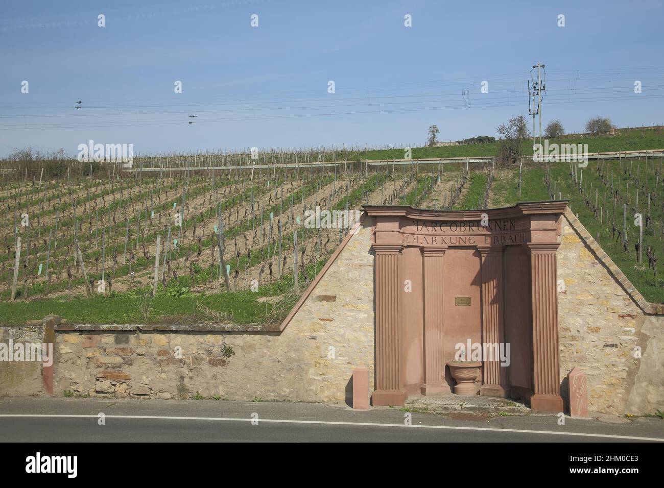 Marco Fountain in Erbach, Rheingau, Hesse, Germany Stock Photo - Alamy