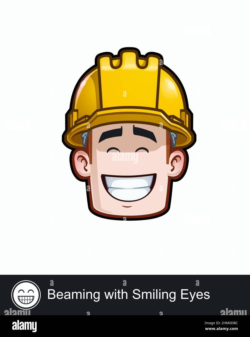 Beaming face with smiling eyes Stock Vector Images - Alamy