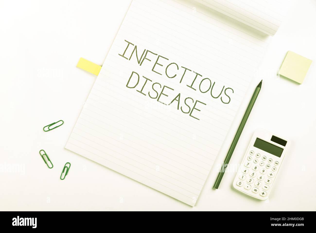 Handwriting text Infectious Disease. Business overview caused by ...